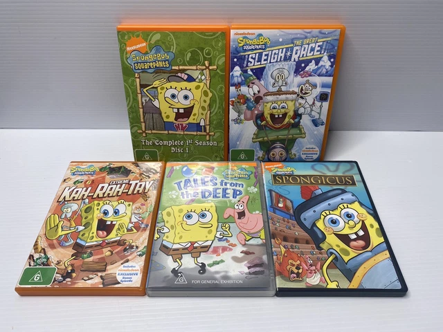 SPONGEBOB SQUAREPANTS NICKELODEON BULK LOT DVD - Season 1 Disc 1 + 4 ...