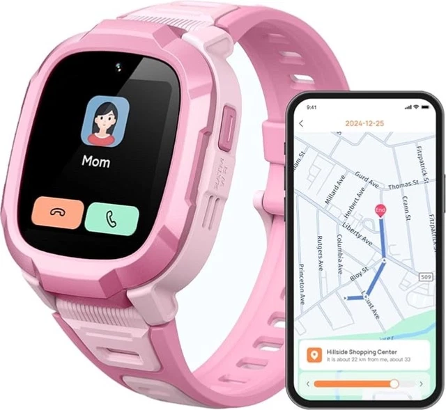 KIDS GPS SOS Location tracker 4G Smartwatch. 2MP Camera, 7-in-1 + Water ...