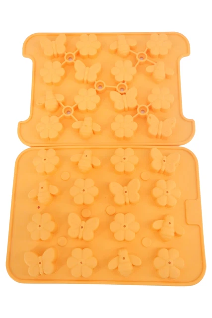 BIRKMANN BACKFORM CAKE Pop Orange Silikon Blumen Schmetterlinge EUR 18 ...