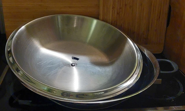 ORIGINAL FISSLER-PROFI WOK m. Deckel 37,5cm Vintage EUR 35,00 - PicClick DE