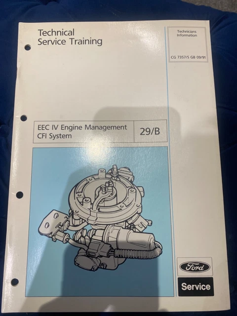 FORD ENGINE MANAGEMENT system CFI factory technical workshop manual £15 ...