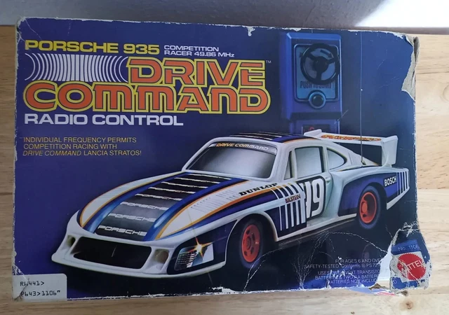 MATTEL PORSCHE 935 Drive Command Radio Control Rc 1978 Vintage Corsa £7 ...