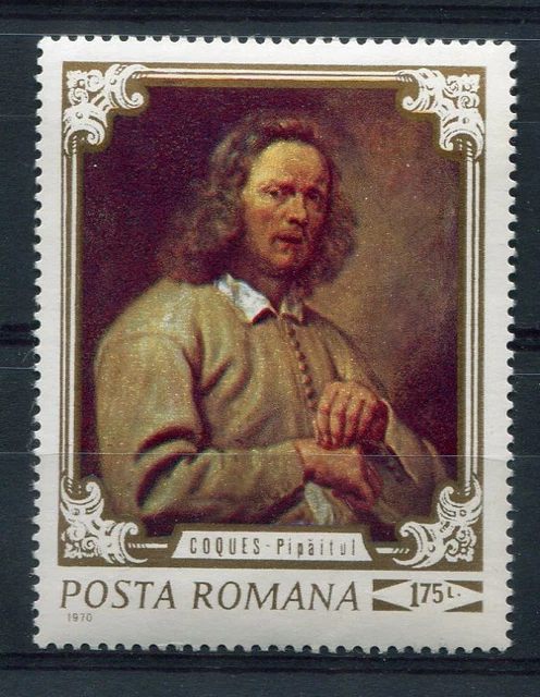 ROMANIA, 1970, STAMP 2584, Picture Cases, Portraits, The Touch, New $4. ...
