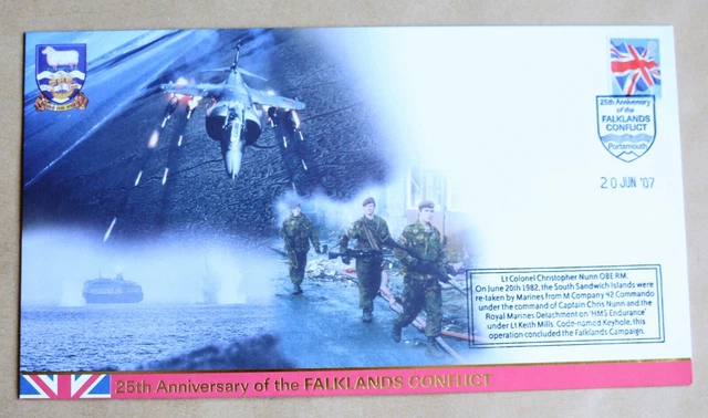 FALKLANDS WAR 25TH ANNIV. 'Lt COLONEL CHRISTOPHER NUNN' 2007 BUCKINGHAM ...
