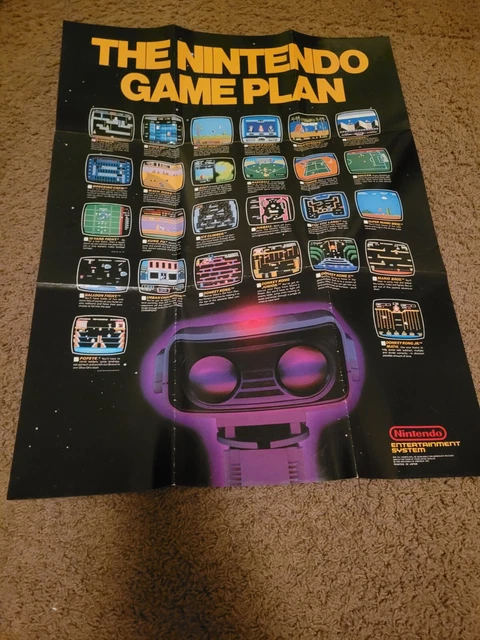 NINTENDO NES 1985 Test Market System ROB The Game Plan Black Box Large ...