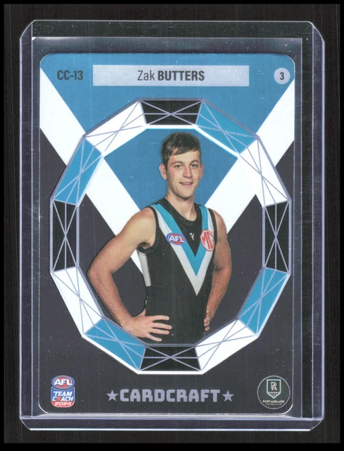 AFL 2024 TEAMCOACH Cardcraft Port Adelaide Zak Butters CC-13 Football ...