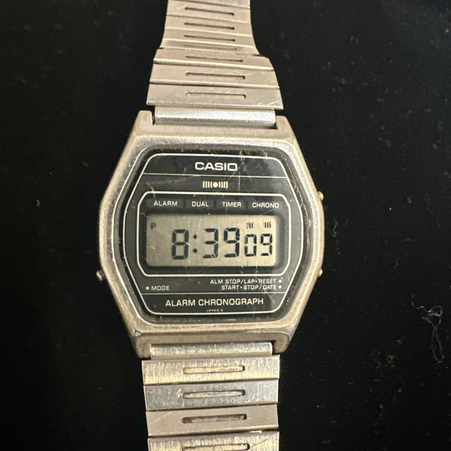 CASIO SA-54 MOD 145 Alarm Chrono Dual Time/Japan Made Vintage '80s Rare ...