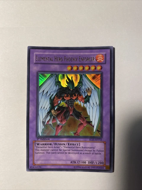 YU-GI-OH! ELEMENTAL HERO Phoenix Enforcer 1st Edition EOJ-AE032 Asian English EUR 103,23 ...