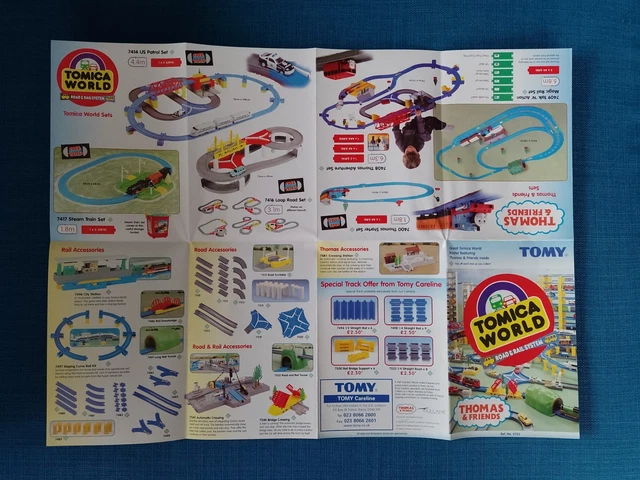 THOMAS & FRIENDS Tomy Tomica World Train Collectors Poster 2001 Ref ...