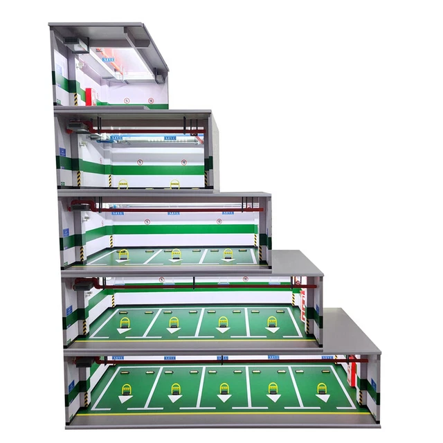 1/18 DIORAMA CAR Garage Model Lighting Car Showroom Backdrop Display ...