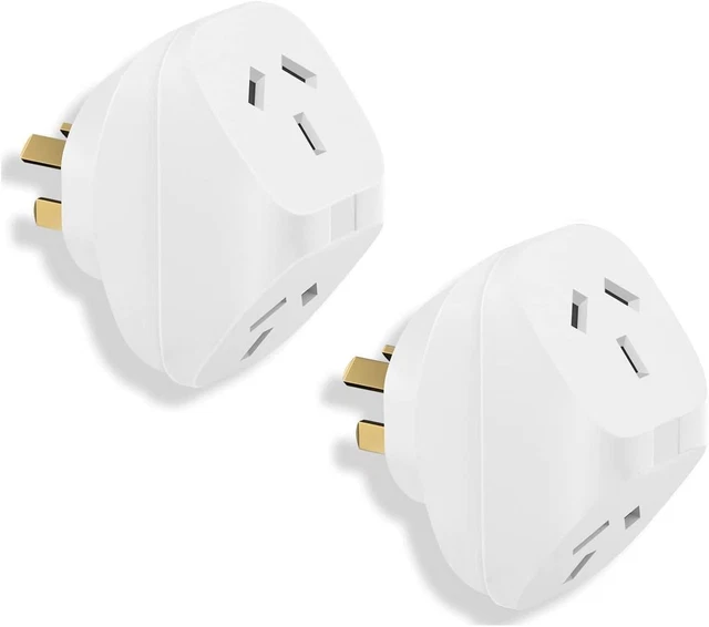 DOUBLE POWER PLUG Outlet Extender, Triple Plug Adaptor, Multi Plugs ...