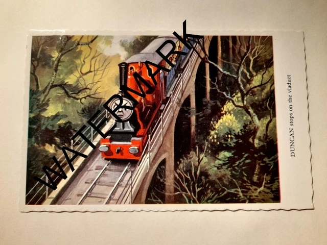 GALLANT OLD ENGINE Series of Postcards: 'Duncan Stops on the Viaduct ...