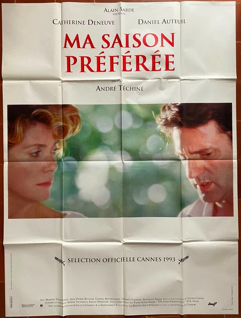 AFFICHE MA SAISON PREFEREE André Téchiné CATHERINE DENEUVE Auteuil ...