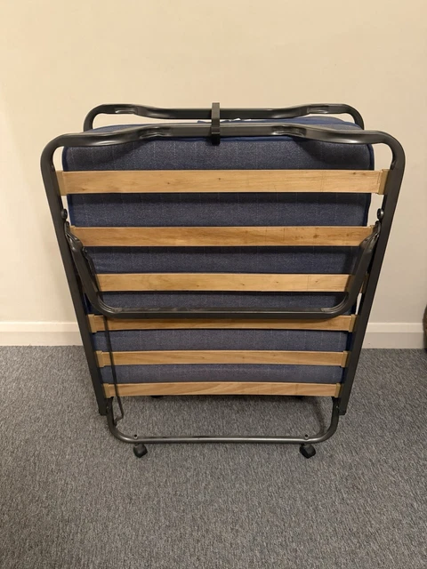 SINGLE FOLDING GUEST bed and mattress - single bed £46.46 - PicClick UK
