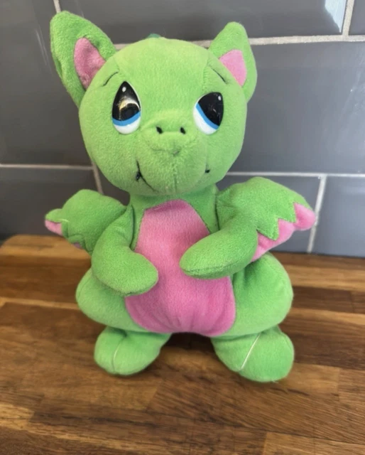 VINTAGE POCKET DRAGONS Green Dragon Plush Soft Toy 8” Fantasy ...