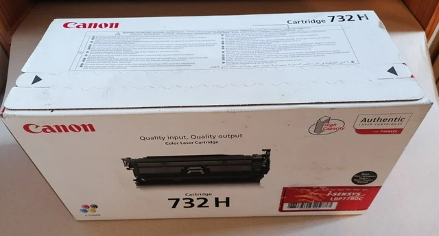 HOHE KAPAZITÄT ORIGINAL Canon 732H schwarze Tonerkassette LBP7780C ...