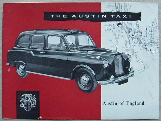 AUSTIN TAXI CAR Sales Brochure c1961 #1711/F £11.99 - PicClick UK