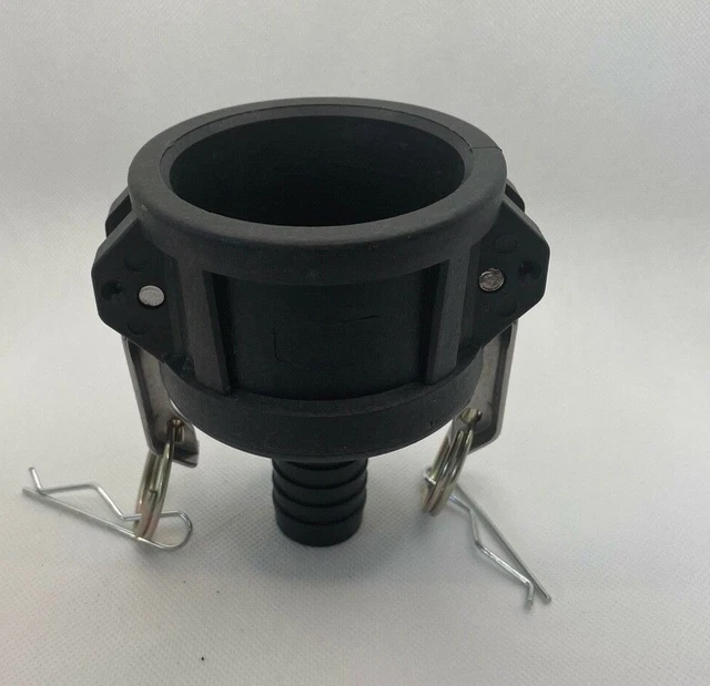 IBC ADAPTER CONNECTOR 50mm Female Camlock Coupler x 25mm Hose Tail £9. ...