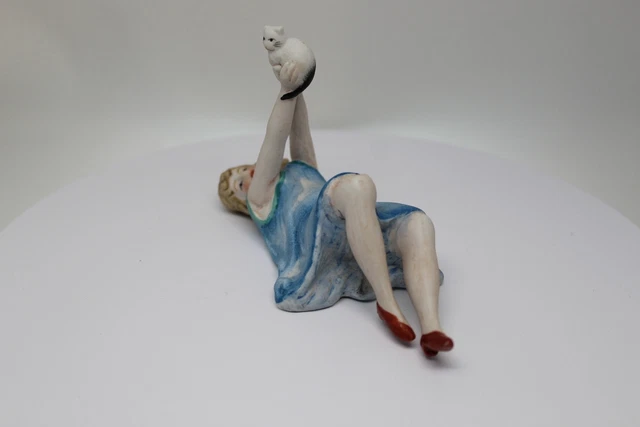 ART DECO-GERMAN STYLE Figurine Bathing Beauty Sexy Art Nouveau Style ...
