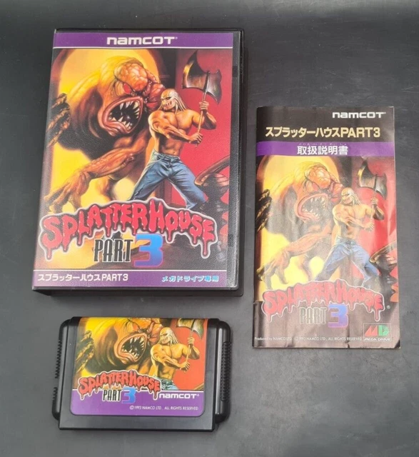 SPLATTERHOUSE PART 3 - Sega Megadrive Mega Drive - Complet - NTSC-J JAP ...