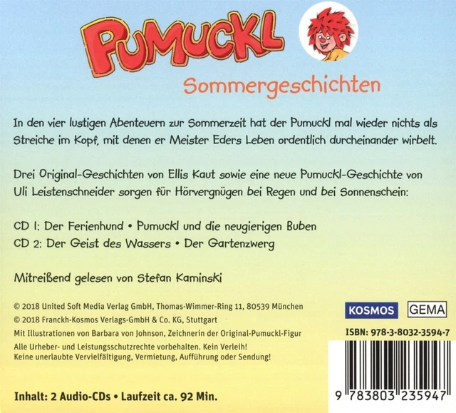 STEFAN KAMINSKI PUMUCKL Sommergeschichten: CD Standard Audio Format ...