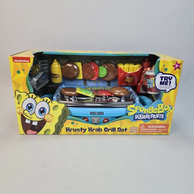 NICKELODEON SPONGEBOB SQUAREPANTS Krusty Krab Grill Set mit Sound 32 ...