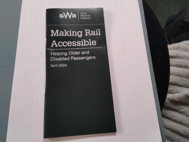 GREAT WESTERN RAILWAY 2024 Making Rail Accessible Guide £5.49 - PicClick UK