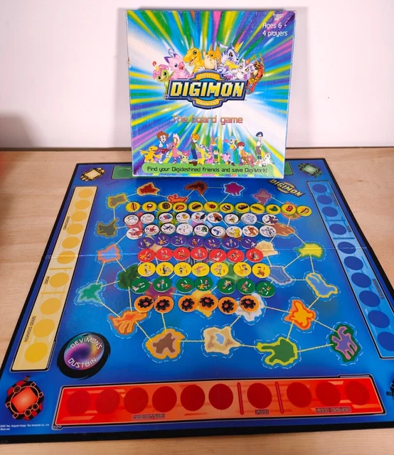 VINTAGE RETRO DIGIMON Board Game 100% Complete by Susan Prescot Games ...