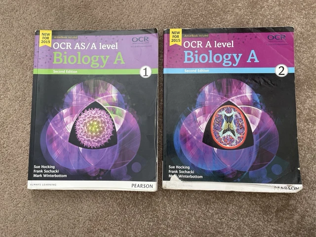 A LEVEL BIOLOGY OCR A Textbook Pearson Bundle Years 1&2 Good Condition ...
