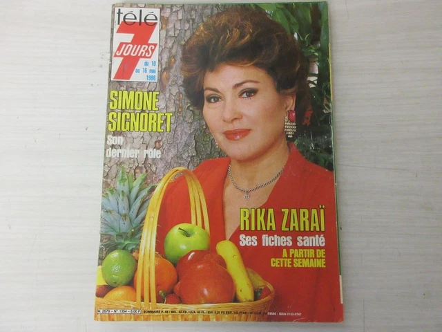 TELE 7 JOURS 1354 05.1986 ZARAI SIGNORET Darry COWL DYNASTIE FERNANDEL ...