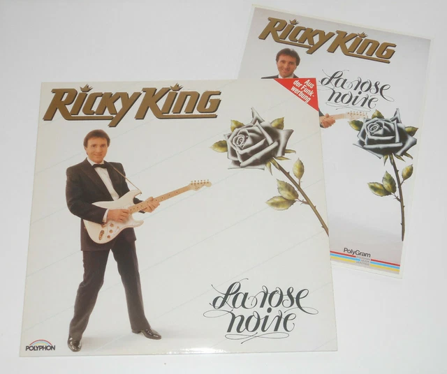 RICKY KING - LP + PRESSE-MAPPE - La Rose Noire - DE 1988 - Polyphon 835 ...