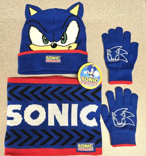 SONIC THE HEDGEHOG SEGA Boys Kids Winter Woolly Hat / Snood / Scarf ...