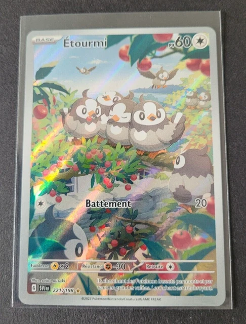 CARTE POKÉMON RARE N°221/198 Etourmi - Ecarlate Et Violet - FR - NEUF ...