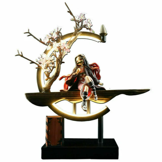ANIME DEMON SLAYER Kamado Nezuko Statue USB LED Light PVC Figure Model ...