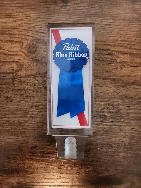 BEER TAP PBR Pabst Blue Ribbon Handle 6" Acrylic Vintage Rare Original ...