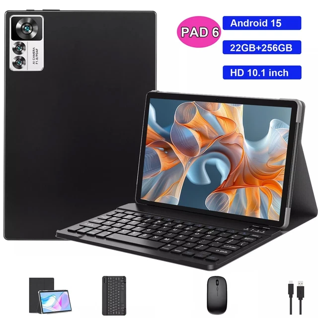 2025 NEW TABLET 10.1 in Android 15 Tablet 22+256GB Occa-Core 19201200 ...
