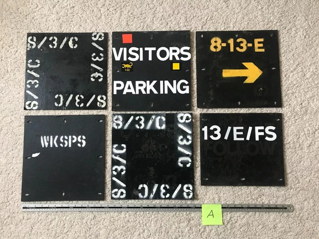 GENUINE BRITISH ARMY Traffic / Notice Signs Military Directional Arrow ...