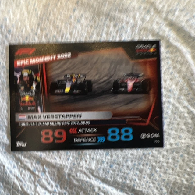 CARTA MAX VERSTAPPEN Topps Turbo Attax 2023 Epic Moment 2022 #155 ...