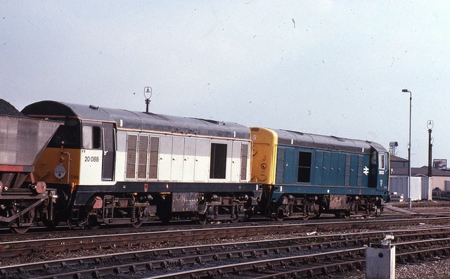 ORIG. 35MM RAILWAY Slide Class 20 20088 20032 Mgr Derby June 1988 ...