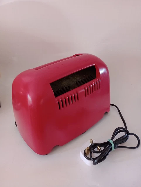 VINTAGE 1950'S KB KOLSTER BRANDES FB10 RED BAKELITE TOASTER RADIO ...