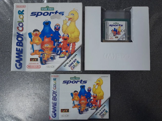 123 SESAME STREET sports GBC game boy color nintendo complet en boite ...