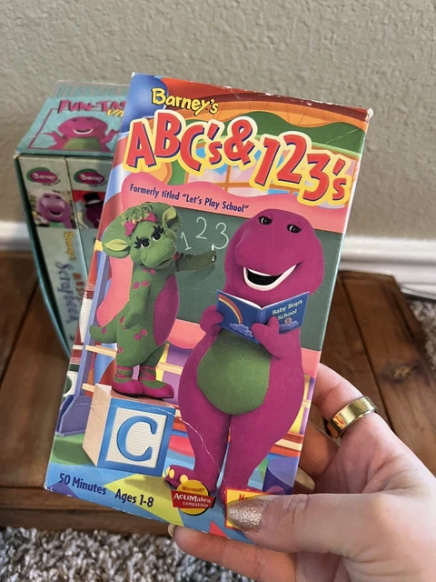 BARNEY FUN-TASTIC VALUE PACK VHS LOT ABCs 123s In Concert Talent Show ...