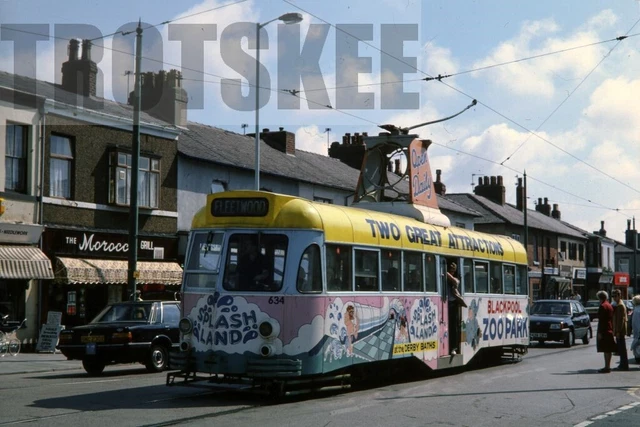 35MM SLIDE BLACKPOOL Transport Single Decker Tram Strassenbahn 634 1985 Original £3.99 - PicClick UK