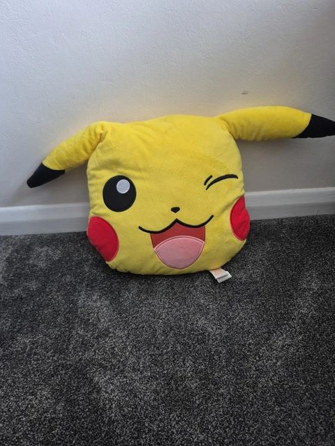 POKEMON PIKACHU PLUSH NEW FACE CUSHION SOFT TOY Without Tags £1.17 ...