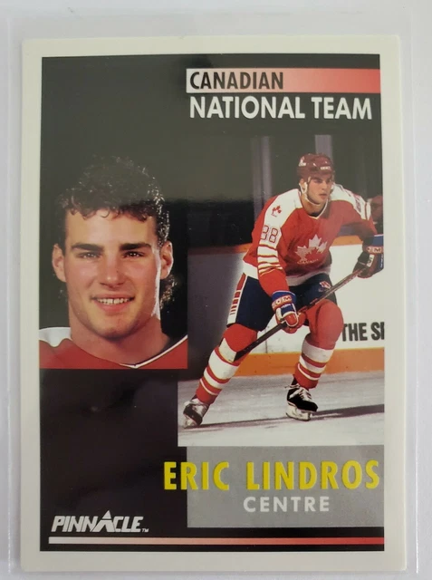 ERIC LINDROS 1991-1992 Pinnacle Canadian National Team Rookie Card #365 ...