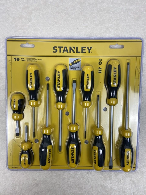 STANLEY TOOLS 10 Piece Standard Screwdriver Set Brand New STHT60799 $24 ...
