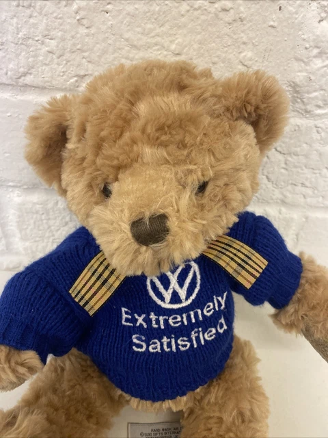 VOLKSWAGEN EXTREMELY SATISFIED Teddy Bear Plush 8" Soft Toy Suki Oliver ...