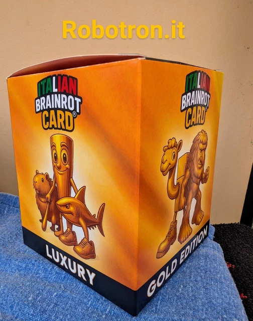 BUSTINE ITALIAN BRAINROT CARD le Cards Ufficiali del Brain GOLD EDITION ...