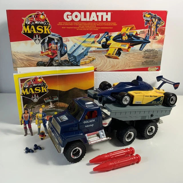 VINTAGE 1980’S KENNER MASK Vehicle Goliath Truck Car + Figures Inner ...