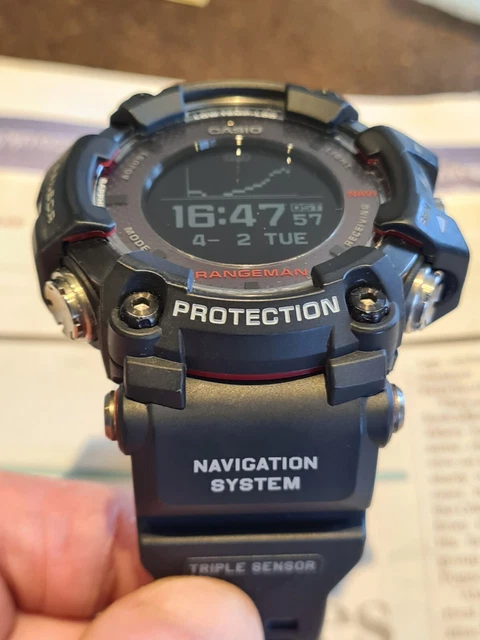 UK CASIO G-SHOCK Rangeman GPR-B1000-1ER. GPS. Excellent Condition. Box ...